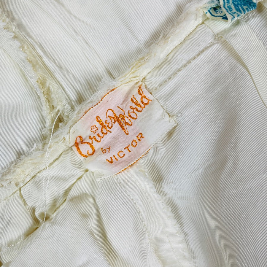 1950's Lace and Organza Pannier Wedding Dress – The Golden Pearl Vintage